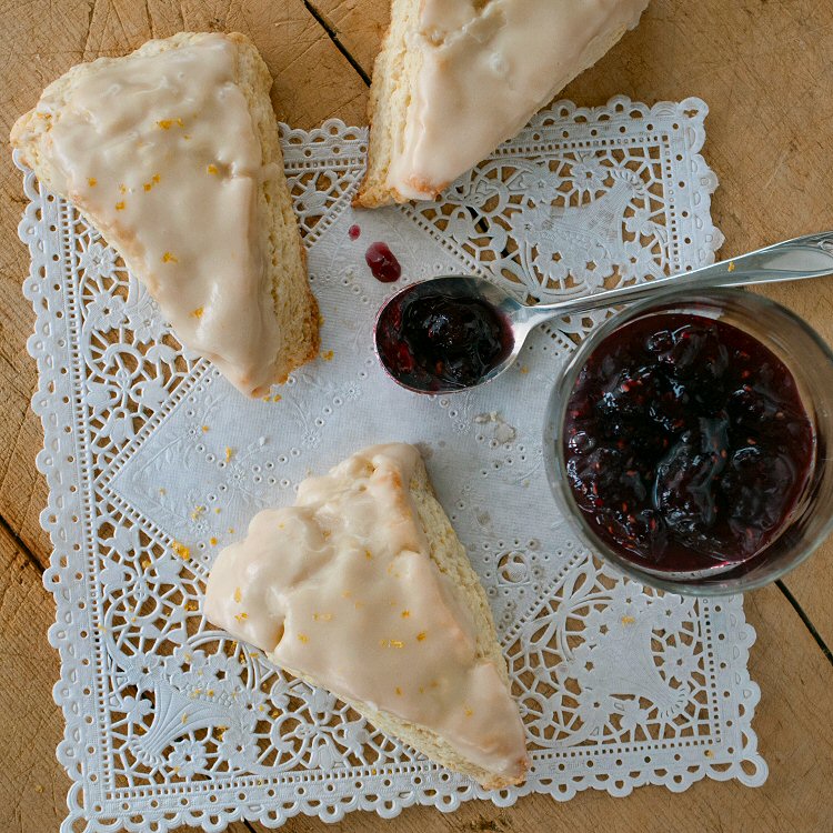 Glazed Scones Recipe - EntertainingCouple.com